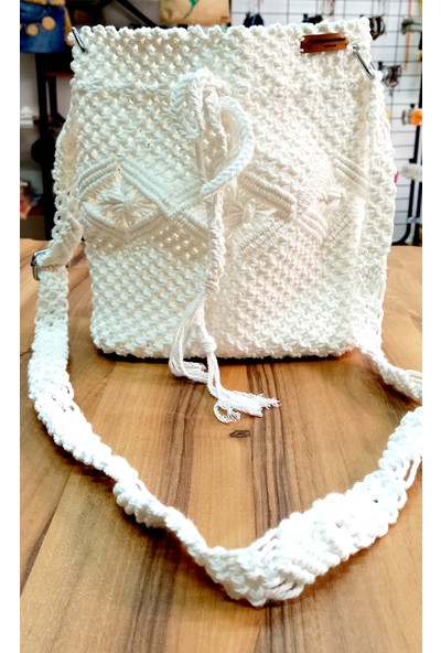 El Emeği Makrome Çanta 26 x 28 cm