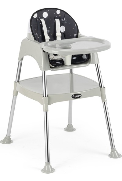 Tinycare Krom Çalışma Masalı Kılıflı Portatif Mama Sandalyesi