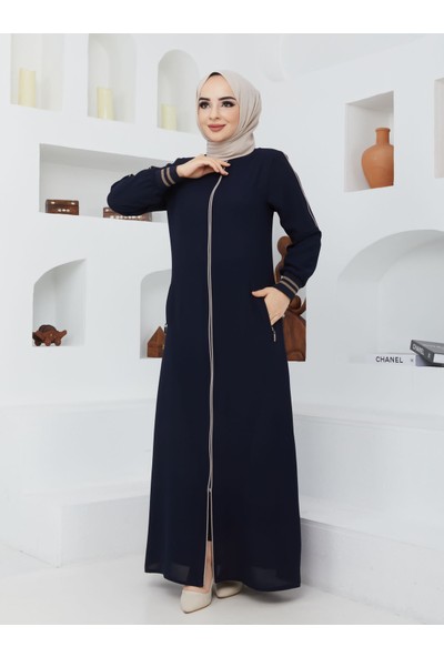 KMK Kombin Yazlık Mevlana Model Fermuar Kısmı ve Kolu Şeritli KMK Kombin Yazlık Mevlana Model Fermuar Kısmı ve Kolu Şeritli