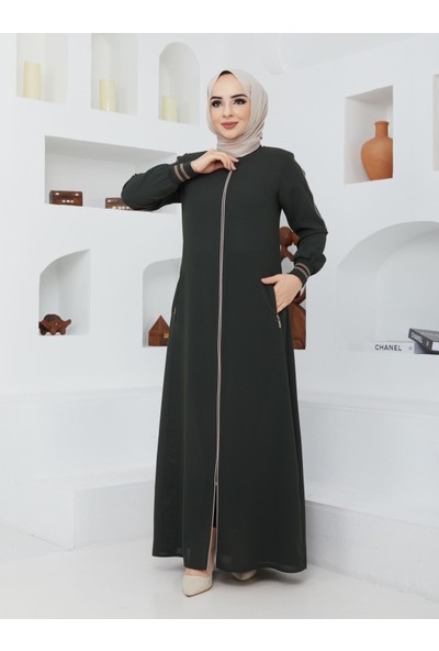 KMK Kombin Yazlık Mevlana Model Fermuar Kısmı ve Kolu Şeritli KMK Kombin Yazlık Mevlana Model Fermuar Kısmı ve Kolu Şeritli