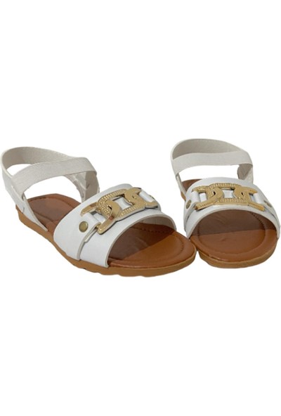 Kadın Suni Deri Lastikli Sandalet