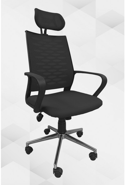 Porziyon Ares Fileli Krom Yönetici Ofis Büro Bilgisayar Çalışma Koltuğu Porziyon Ares Fileli Krom Yönetici Ofis Büro Bilgisayar Çalışma Koltuğu