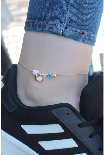 Karazona Kadın Gold Renk Mineli Minimal Balık Model Halhal KZ-HH1402 Karazona Kadın Gold Renk Mineli Minimal Balık Model Halhal KZ-HH1402