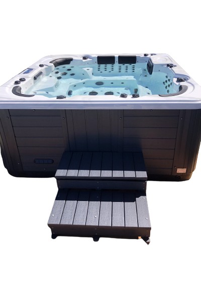 Dış Mekan Isıtmalı 7-8 Kişilik Bahçe ve Teras Spa Jakuzi 220X220X100 (H) cm