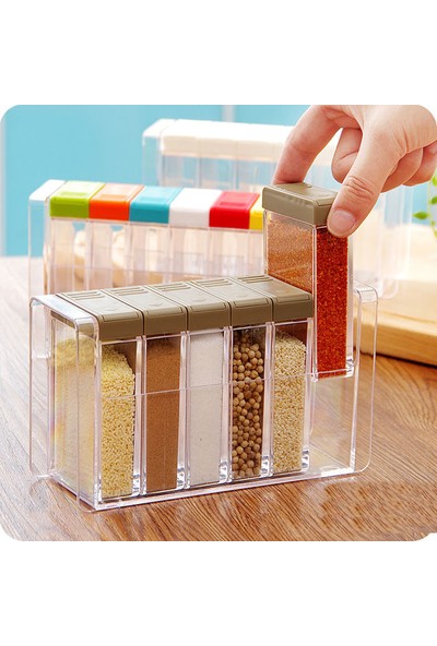 Ega Toptan Baharat Seti Baharatlık 6 Lı Baharat Saklama