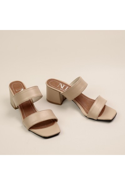 Bodrum Nude Kadın Topuklu Terlik