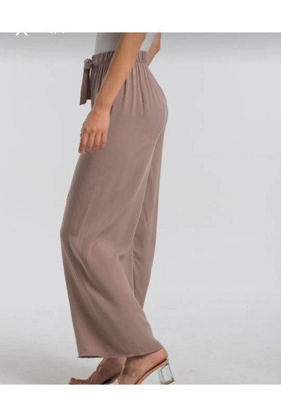Style Savor Kadın Viskon Beli Lastikli Bol Paça Pantolon