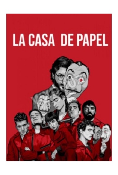 Hd Kaliteli La Casa De Papel Duvar Dekorasyon Tablo