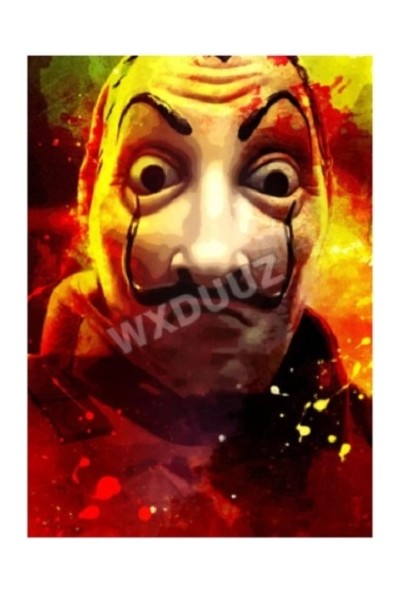 Charge Hd Kaliteli La Casa De Papel Duvar Dekorasyon Tablo