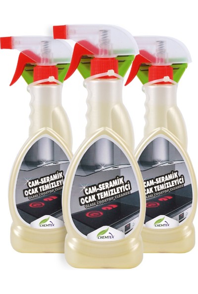 Cam Seramik Ocak Temizleyici (Kazıma Aparatı Hediyeli) - Üçlü Set