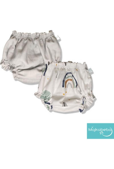 Gri Denim Rainbow Sıvı Geçirmez Külot 2'li Alıştırma Külodu, Mayo, Şort Gri Denim Rainbow Sıvı Geçirmez Külot 2'li Alıştırma Külodu, Mayo, Şort