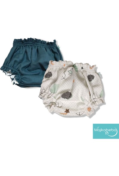 Petrol Mavi Uçan Kuşlar Mint Sıvı Geçirmez Külot 2'li Alıştırma Külodu, Mayo, Şort Petrol Mavi Uçan Kuşlar Mint Sıvı Geçirmez Külot 2'li Alıştırma Külodu, Mayo, Şort