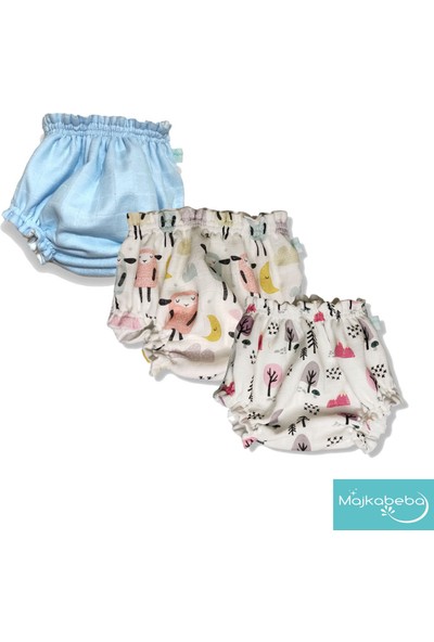 Mavi Kuzuların Sessizliği Mantarlı Orman Sıvı Geçirmez Külot 3'lü Alıştırma Külodu, Mayo, Şort Mavi Kuzuların Sessizliği Mantarlı Orman Sıvı Geçirmez Külot 3'lü Alıştırma Külodu, Mayo, Şort