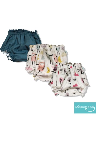 Petrol Mavi Kuzuların Sessizliği Mantarlı Orman Sıvı Geçirmez Külot 3lü Alıştırma Külodu Mayo Şort Petrol Mavi Kuzuların Sessizliği Mantarlı Orman Sıvı Geçirmez Külot 3lü Alıştırma Külodu Mayo Şort