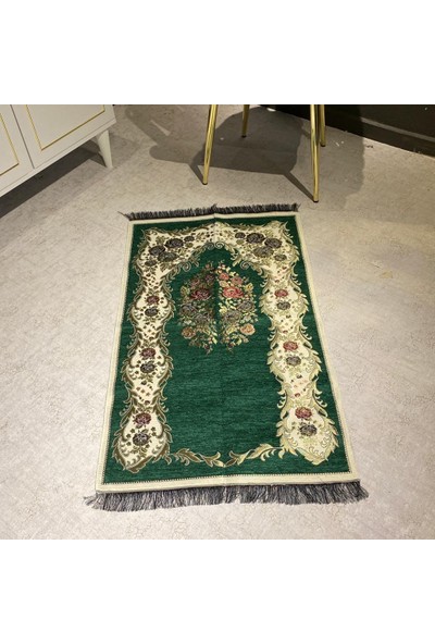 Miracle Osmanlı Inci Şönil Seccade - Yeşil Miracle Osmanlı Inci Şönil Seccade - Yeşil