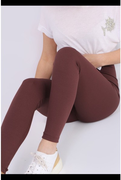 Fitilli Tayt Kahverengi