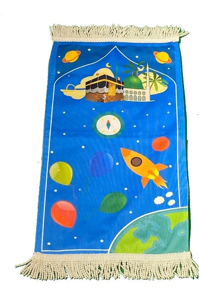 Miracle Uzay Çocuk Seccadesi - Mavi Miracle Uzay Çocuk Seccadesi - Mavi