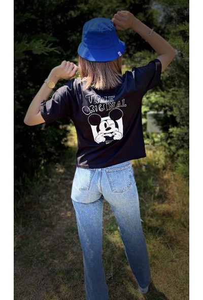 Butik Ay-Da Önü Arkası Baskılı Tshirt