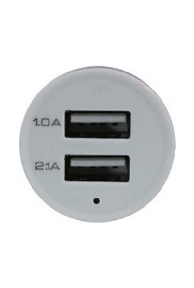 Ega Toptan Çift USB Girişli 2.1 Amp Araç Çakmak Soketi