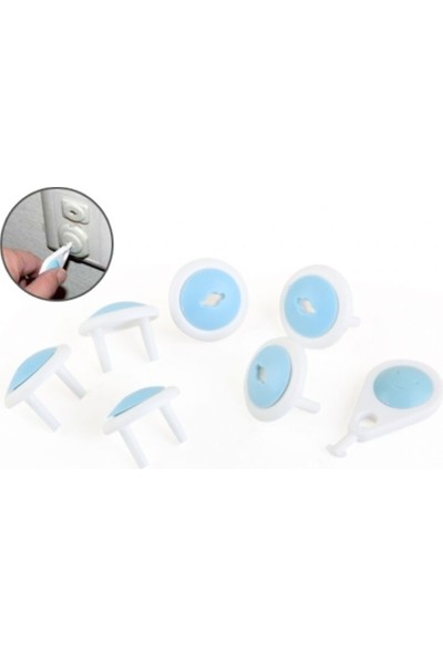 Anahtarlı Çocuk Koruma Priz Kilidi 6 Adet Anahtarlı Çocuk Koruma Priz Kilidi 6 Adet