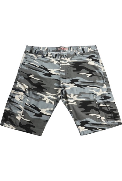 Dekons Erkek Büyük Beden Battal Boy Kamuflaj Şort Yan Cep Dekons Erkek Büyük Beden Battal Boy Kamuflaj Şort Yan Cep