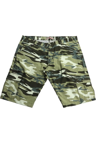 Erkek Büyük Beden Battal Boy Kamuflaj Şort Yan Cep Erkek Büyük Beden Battal Boy Kamuflaj Şort Yan Cep
