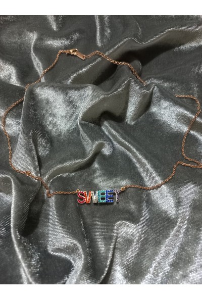 Brave Renkli Zirkon Taşlı Kolye