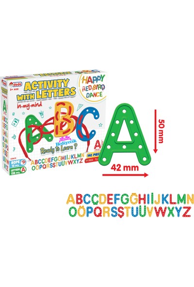 Strongart Fen Toys Dede Harfler Aktivite Ip Dizme Oyunu
