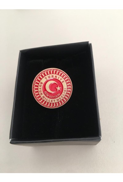 Bindal Hediyelik Kişiye Özel Tbmm Pirinç Yaka Rozeti