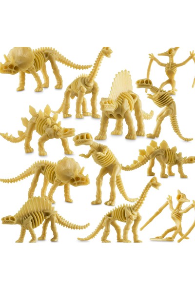 Charge Bedwina Dinozor Fosili Iskeleti (24 Parça) Çeşitli Figürler Dino Bones, 3,7 Inç - Bilim Oyunu Charge Bedwina Dinozor Fosili Iskeleti (24 Parça) Çeşitli Figürler Dino Bones, 3,7 Inç - Bilim Oyunu