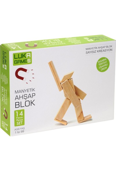 Luka Games Ahşap Manyetik Blok Luka Games Ahşap Manyetik Blok