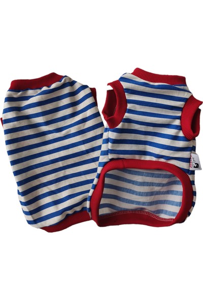 Atelyu Pet Kedi Köpek Kıyafet Mavi Çizgili Tshirt Atelyu Pet Kedi Köpek Kıyafet Mavi Çizgili Tshirt