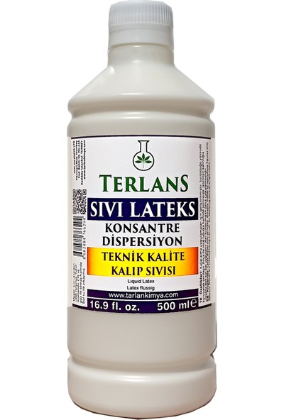 Terlans Sıvı Lateks Konsantre Kalıp Sıvısı 500 ml Teknik Kalite Terlans Sıvı Lateks Konsantre Kalıp Sıvısı 500 ml Teknik Kalite