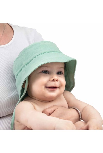Zuppers Müslin Bebek Şapkası - 0-1 Yaş - Mint Zuppers Müslin Bebek Şapkası - 0-1 Yaş - Mint