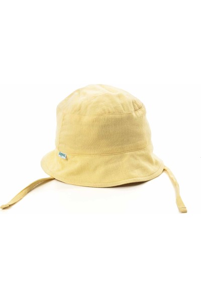 Müslin Bebek Şapkası - 1-3 Yaş - Limon