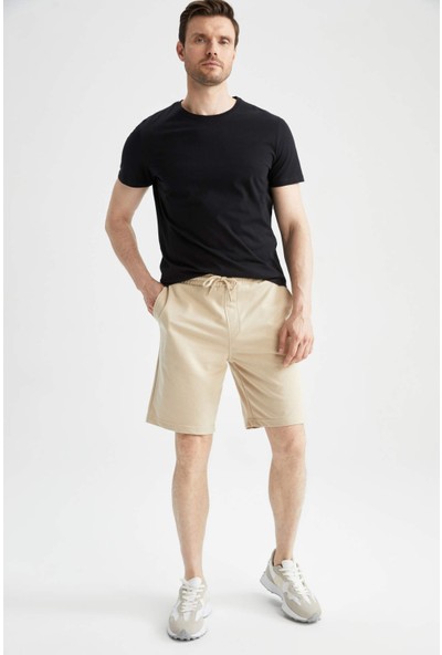 Regular Fit Pamuklu Penye ŞORT W1105AZ22SM