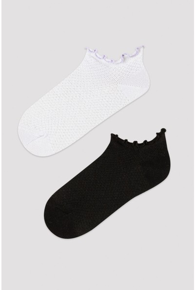 Penti Çok Renkli Kız Çocuk Basic 2li Patik Çorap