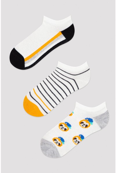 Penti Çok Renkli Funny Koala 3lü Liner Çorap Penti Çok Renkli Funny Koala 3lü Liner Çorap