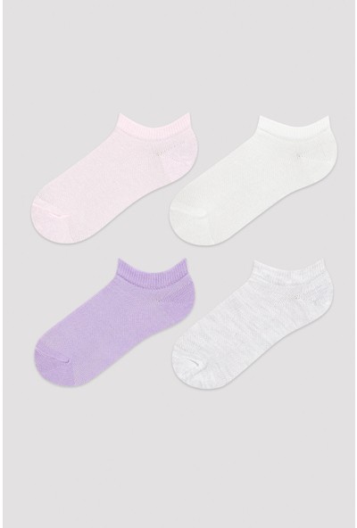 Penti Çok Renkli Kız Çocuk Pastel 4lü Patik Çorap