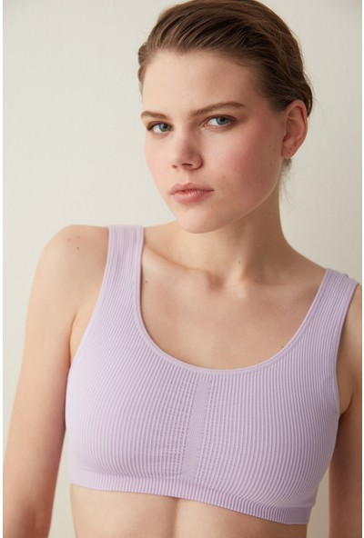 Penti Lila BU4U Seamless Crop Atlet Penti Lila BU4U Seamless Crop Atlet