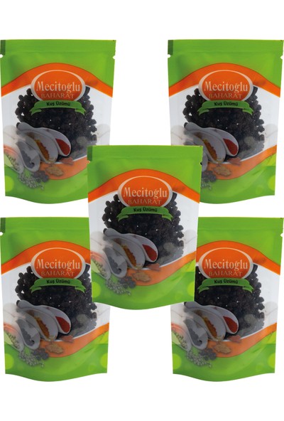 Mecitoğlu Baharat Kuş Üzümü 50 gr x 5 Adet