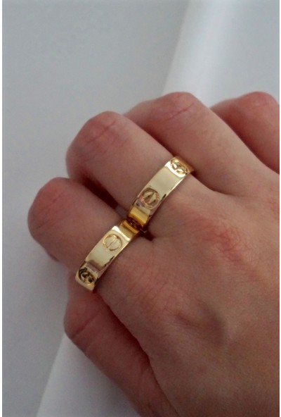 By Meriç Cartier Model Altın Renk Ayarlanabilir Yüzük