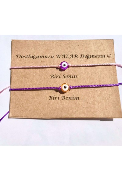 Nazar Boncuklu Arkadaşlık Bilekliği- Dostluk- Arkadaşlık- Şans 1