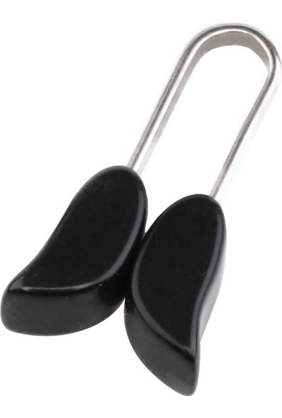 BYR Eşarp Şal Klipsi Laleli Siyah