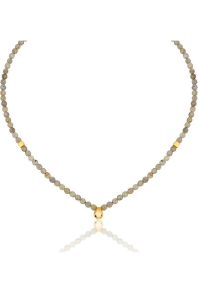 Capra Labradorit Taşlı Kolye