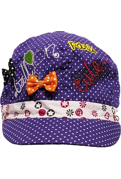 Cantoy Kız Bebek Desenli Şapka 1-4 Yaş