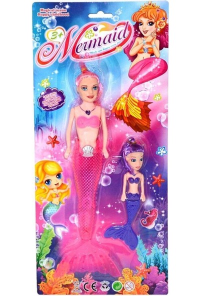 Can Toys 2 Li Işıklı Deniz Kızı Bebek Seti