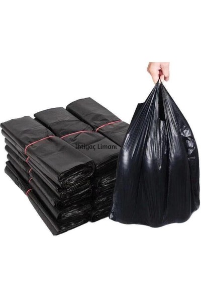İhtiyaç Limanı Siyah Battal Boy Poşet 40X75 cm Hışır Atlet Alışveriş Çöp Poşeti Torbası 5 kg İhtiyaç Limanı Siyah Battal Boy Poşet 40X75 cm Hışır Atlet Alışveriş Çöp Poşeti Torbası 5 kg