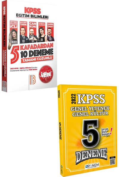 Kpss Benim Hocam 5 Kafadar 10 Deneme + Panem Kpss Gygk 5 Deneme Çözümlü Set Kpss Benim Hocam 5 Kafadar 10 Deneme + Panem Kpss Gygk 5 Deneme Çözümlü Set