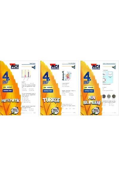 Açı Yayınları Açı 4. Sınıf Matematik + Türkçe + Fen Bilimleri Yaprak Test Seti 3 Test Açı Yayınları Açı 4. Sınıf Matematik + Türkçe + Fen Bilimleri Yaprak Test Seti 3 Test
